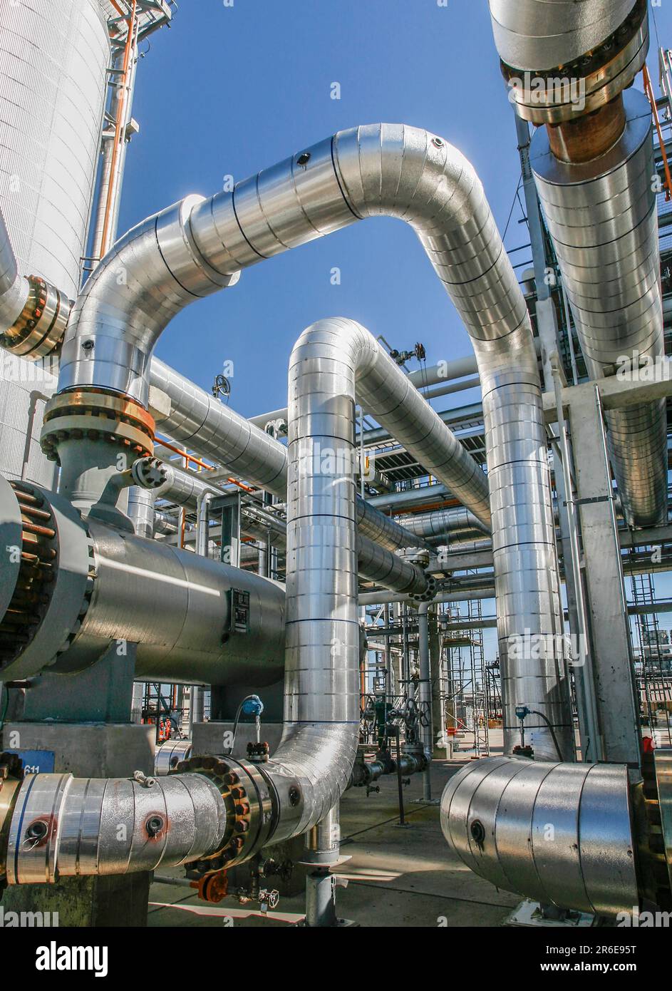 Refinery components inside a refinery Stock Photo - Alamy