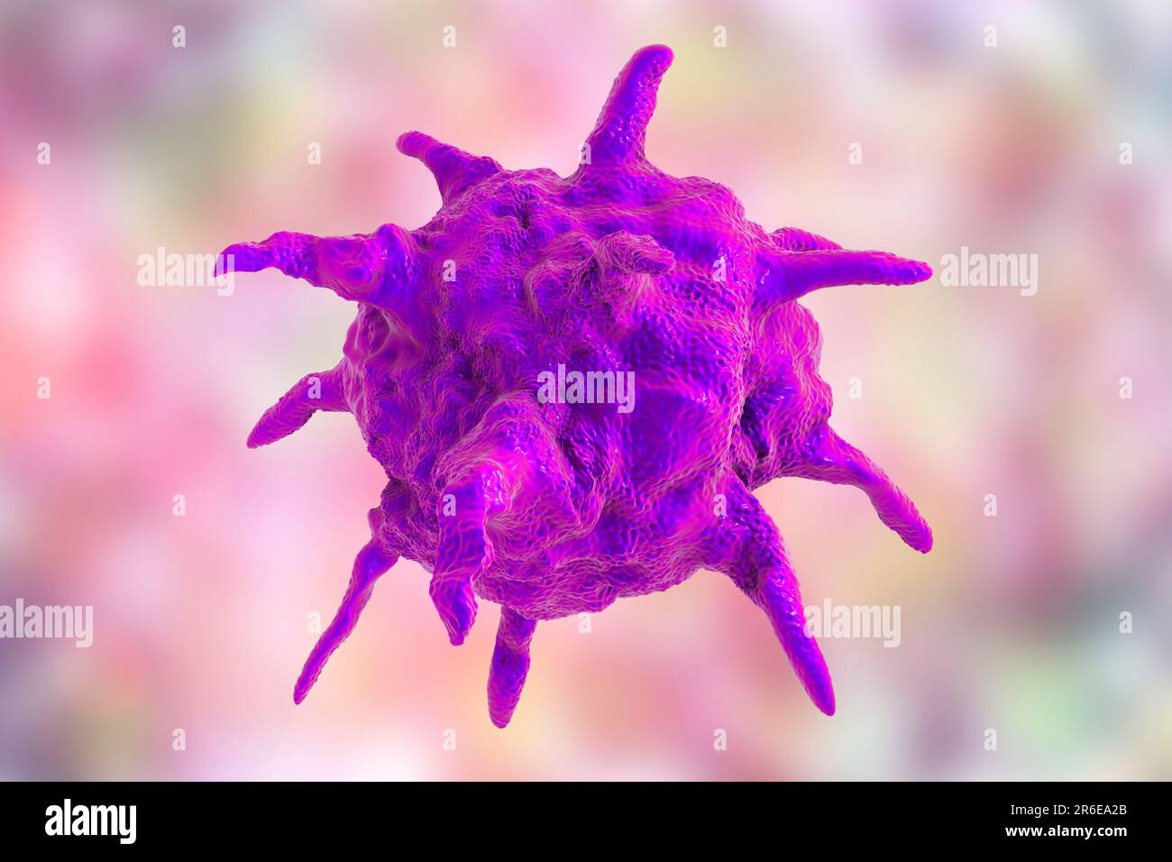 Illustration of a virus particle Stock Photo - Alamy