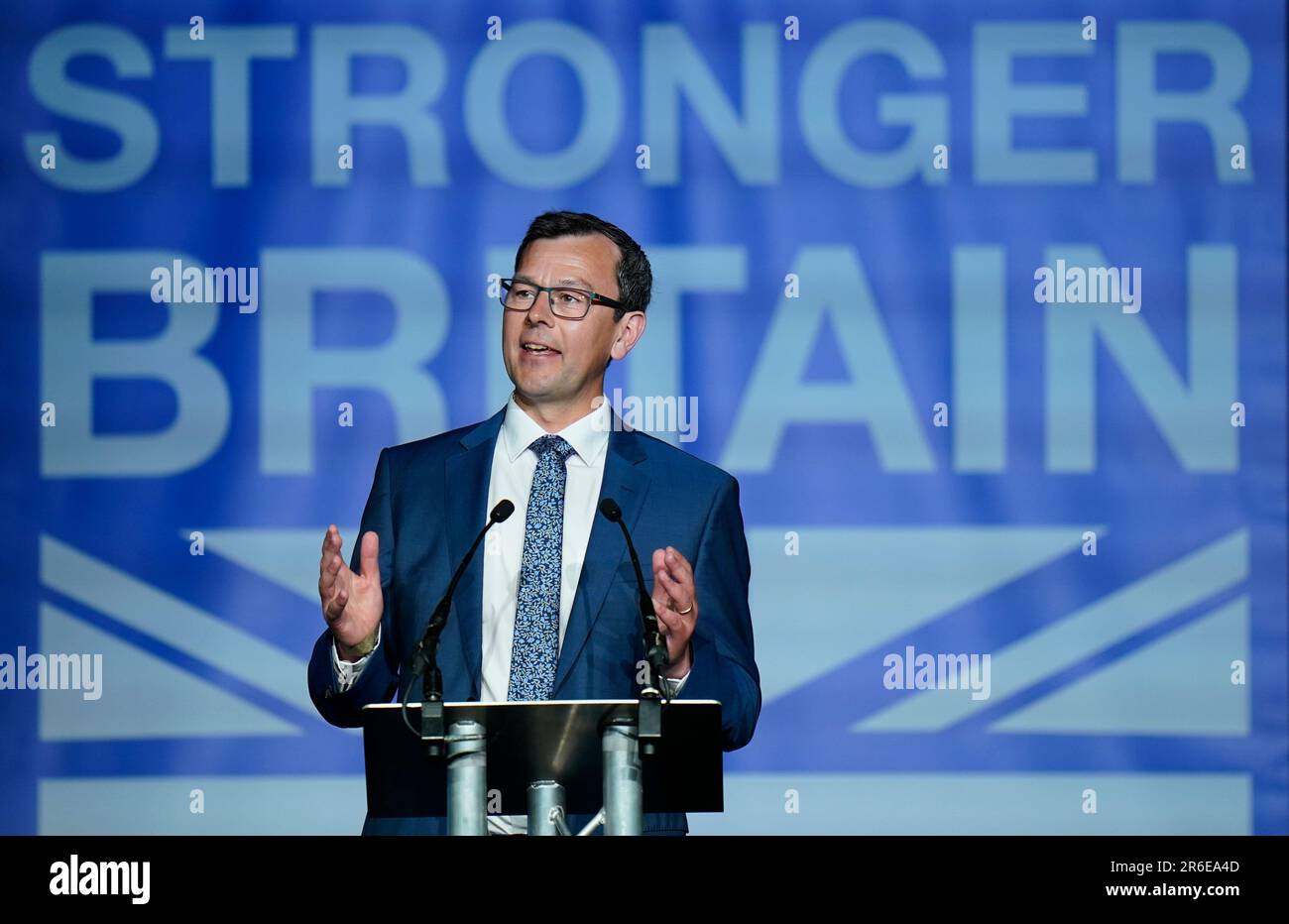 Nick Fletcher MP speaks during the Northern Research Group conference ...