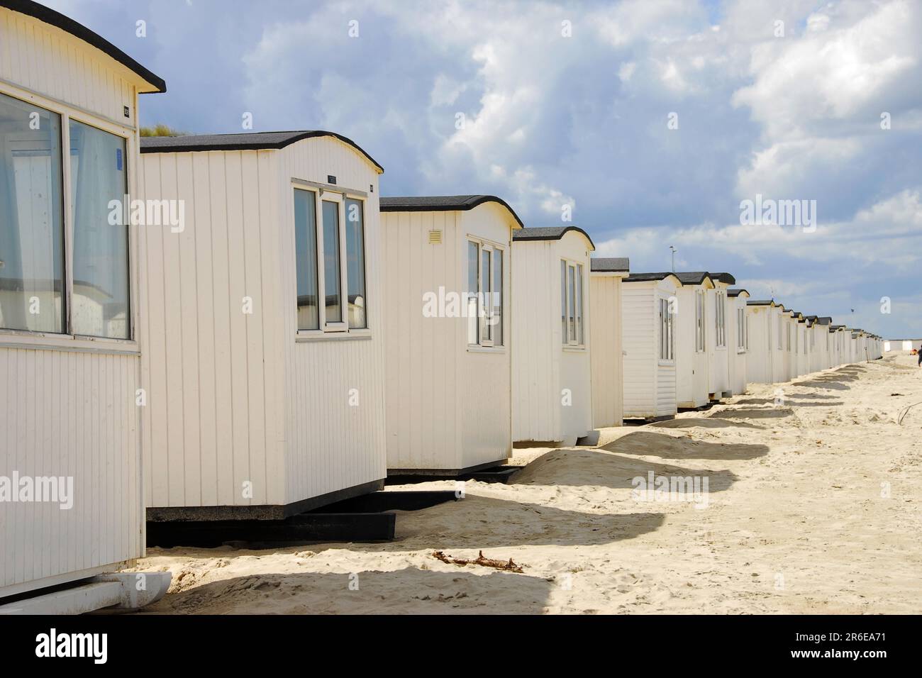 Bathing huts, Lokken, Jutland, Denmark Stock Photo - Alamy
