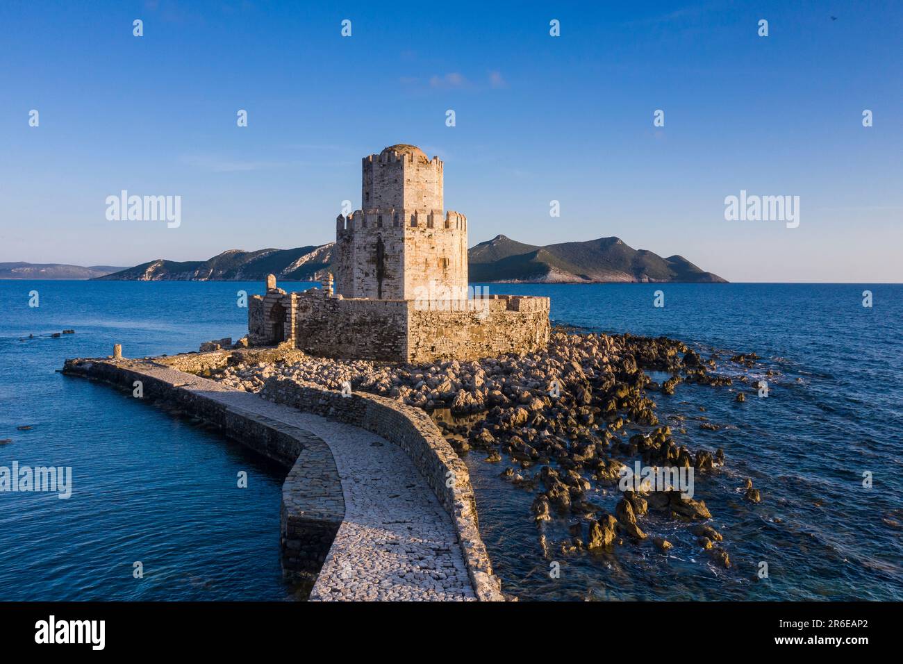 Ancient castle in Methoni in Greece Stock Photo - Alamy