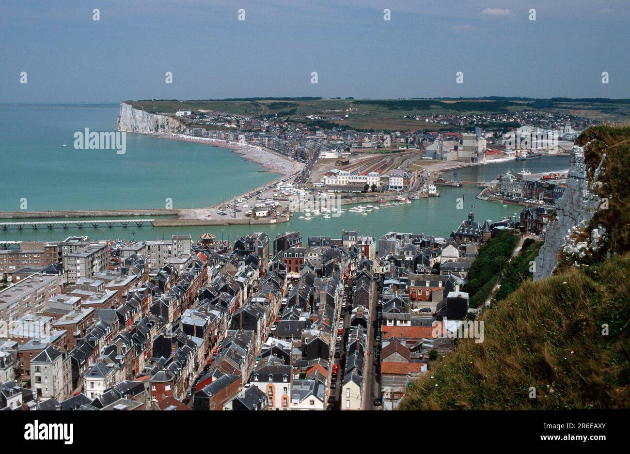 View on Le Treport, Normandy, France, View of Le Treport, Normandy ...