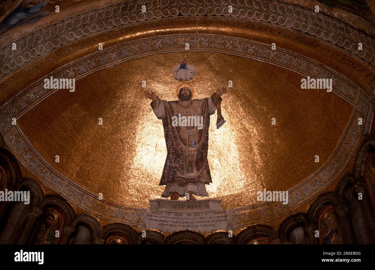 Doomed ceiling of the Marcus Cathedral, Venice, Italy, Church ...