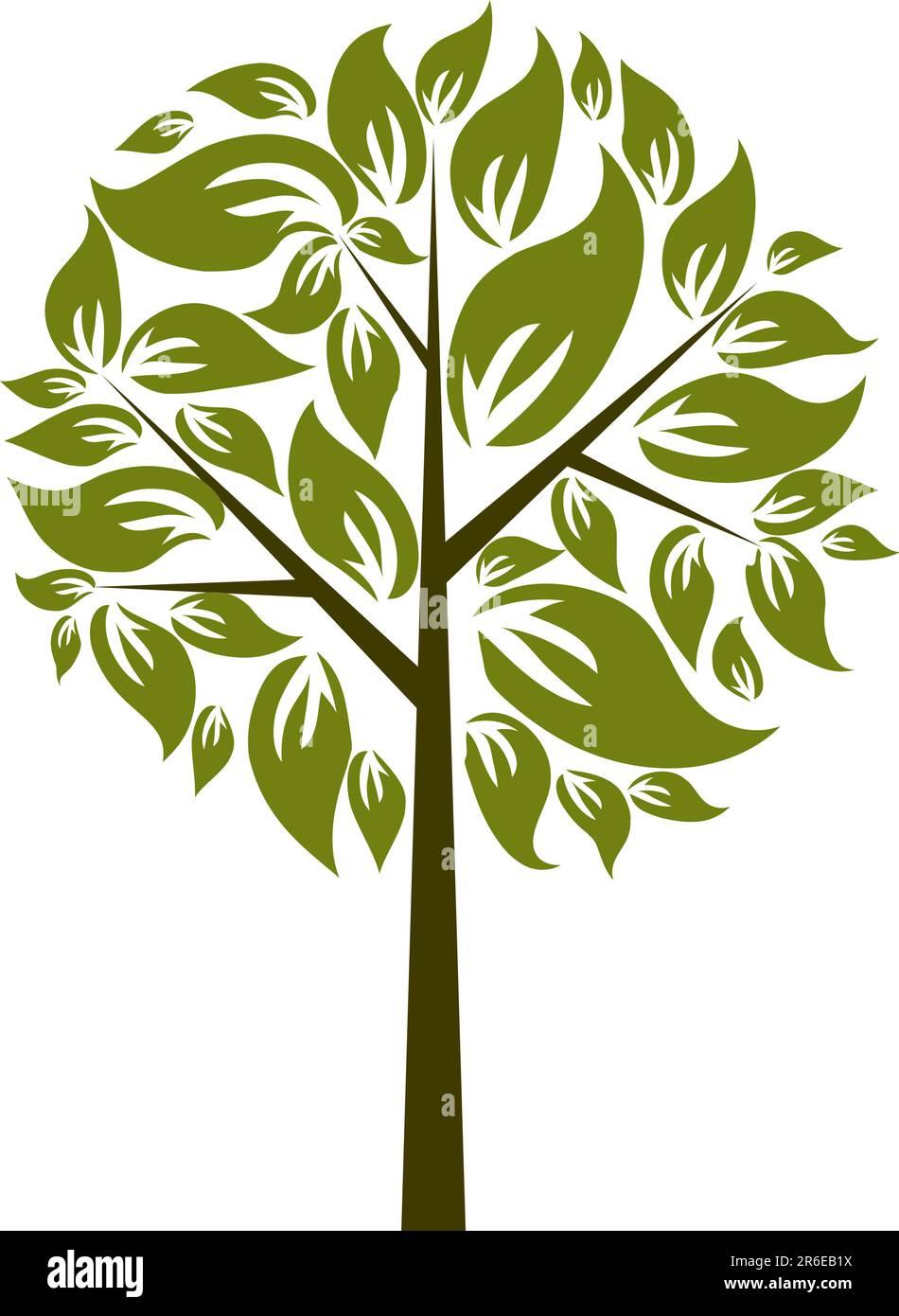 Decorative tree, vector illustration Stock Vector Image & Art - Alamy
