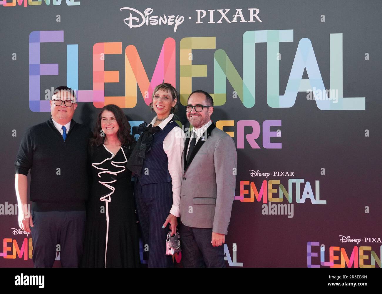 Los Angeles, USA. 08th June, 2023. (L-R) Peter Sohn, Denise Ream, John ...