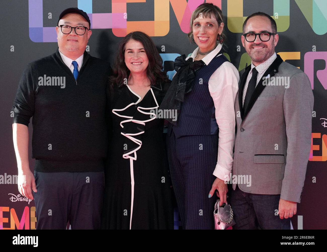 Los Angeles, USA. 08th June, 2023. (L-R) Peter Sohn, Denise Ream, John ...
