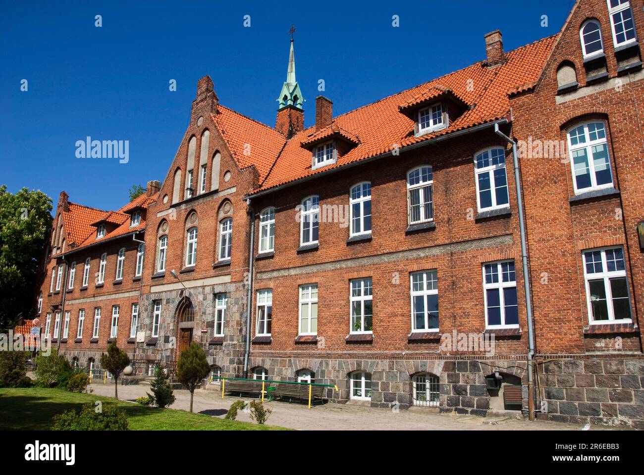 Hospital, Puck, Gdansk Bay, Pomerania, Poland, Putzig, Szpital im ...