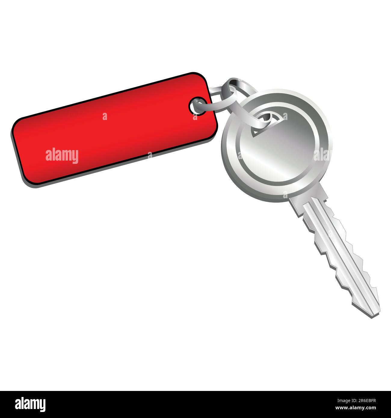 Key and tag with copy space isolated over white background Stock Vector ...