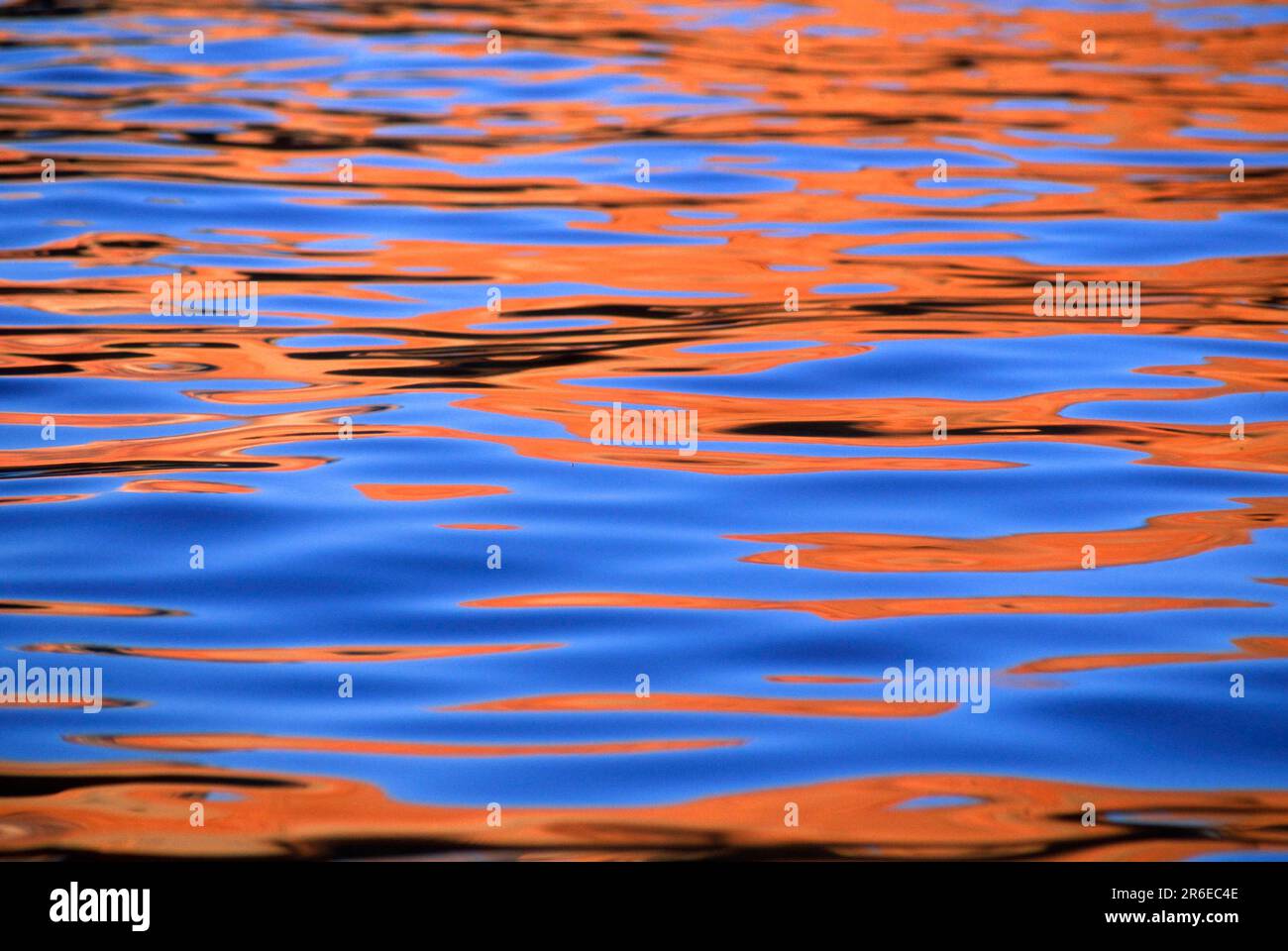 Reflections on water surface, landscape format, horizontal, Background ...