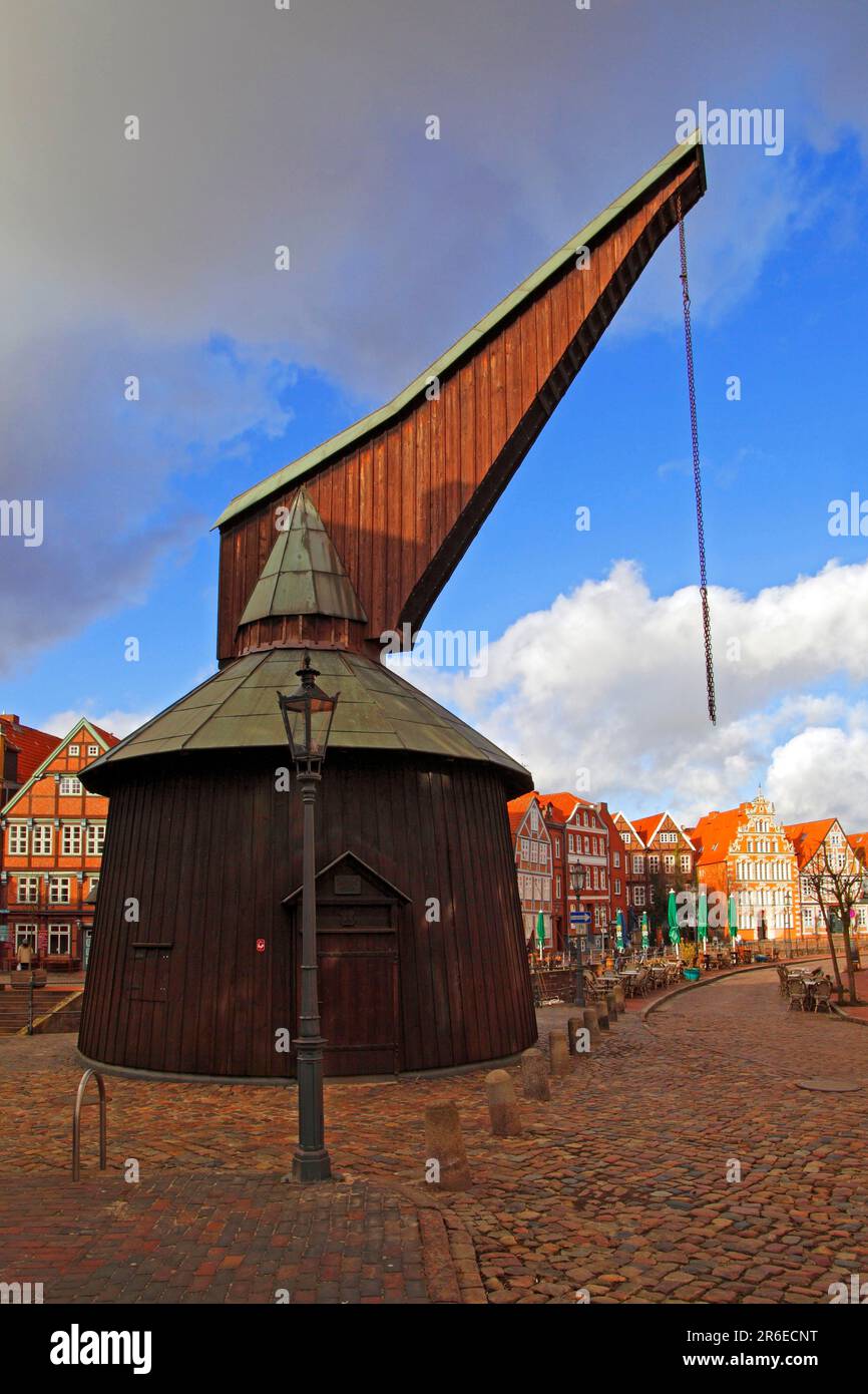 Historic wooden crane hi-res stock photography and images - Alamy