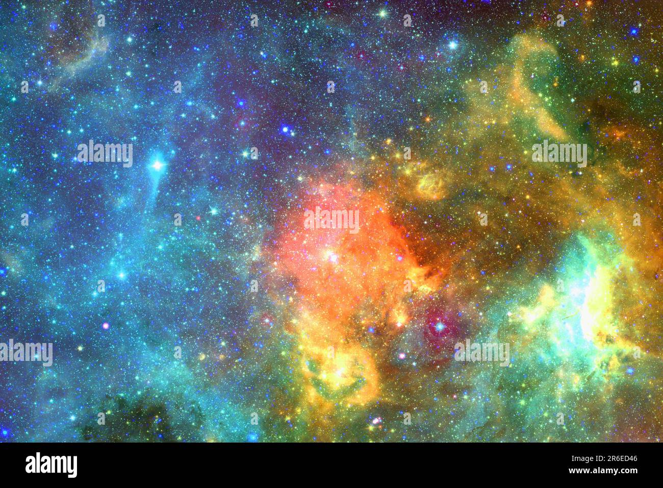 Outer space art. Starfield. Awesome nebulae. Elements of this image ...