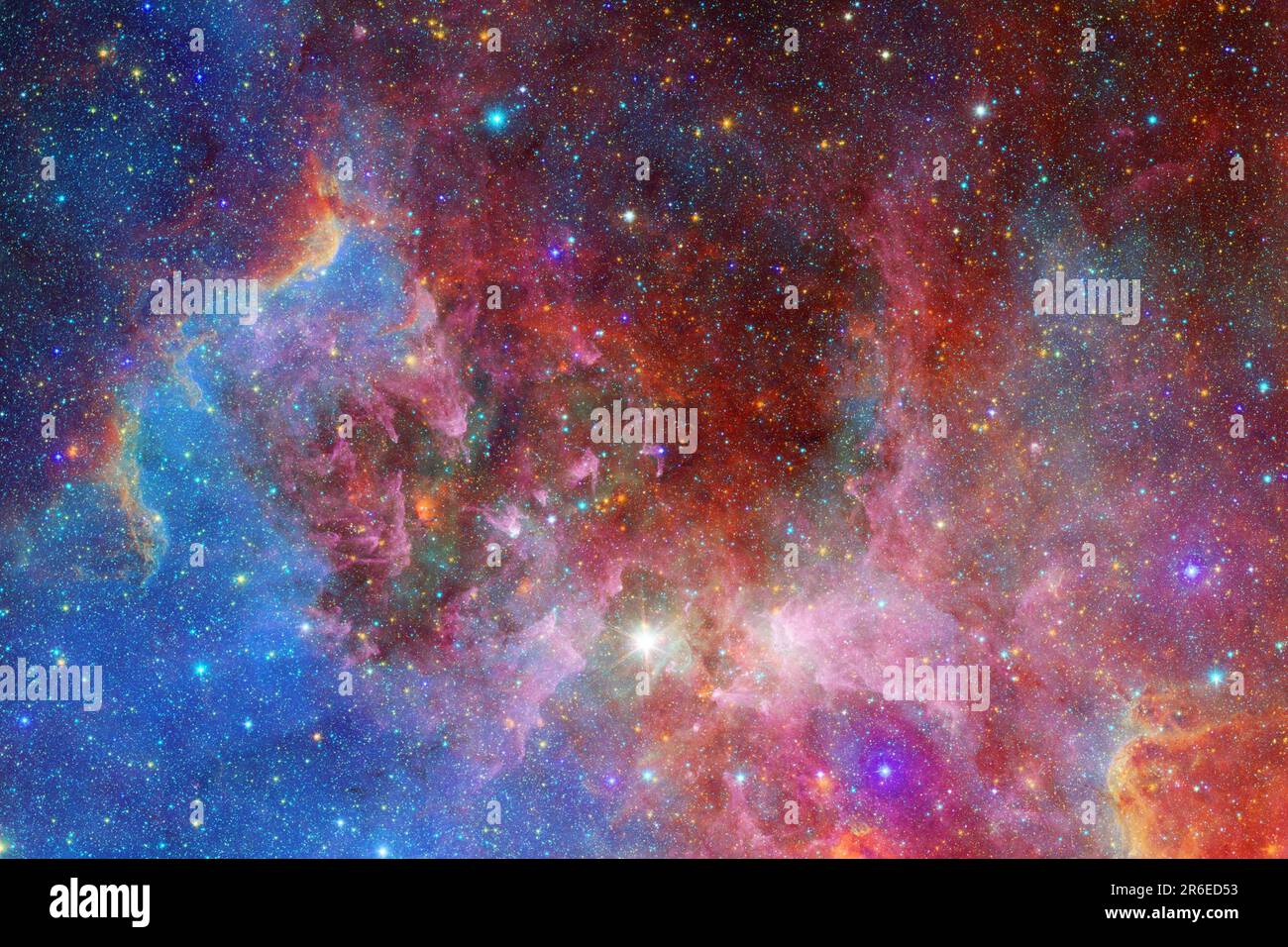Outer space, cosmic landscape. Nebula. Elements of this image furnished ...