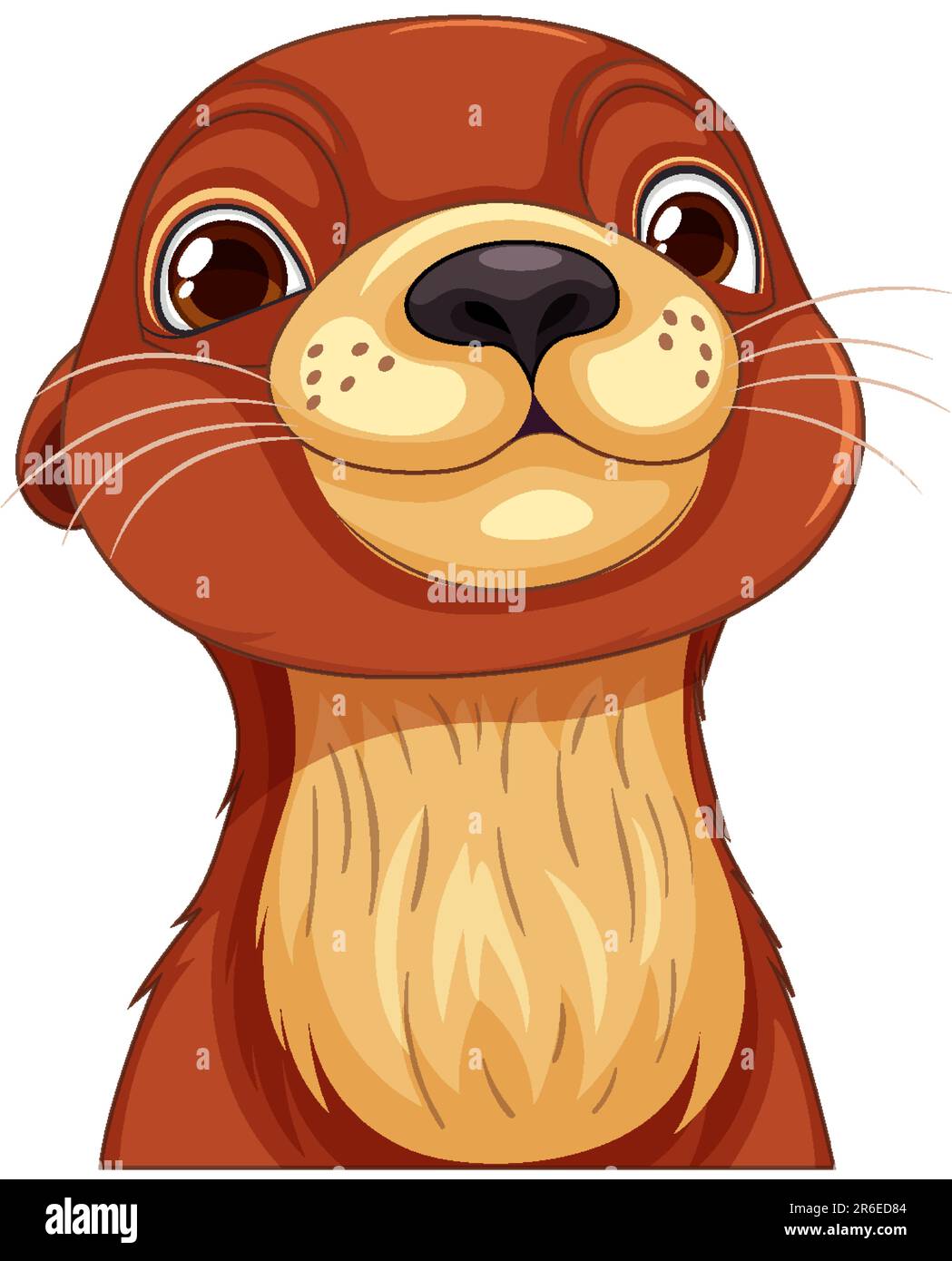 Cute otter cartoon character illustration Stock Vector Image & Art - Alamy