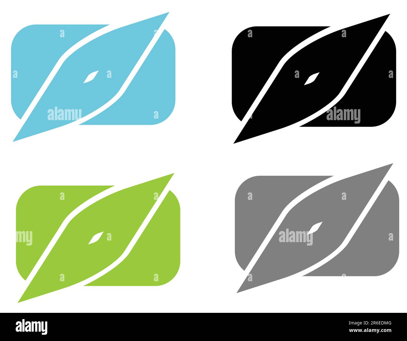 Four color logotypes for company Stock Vector Image & Art - Alamy