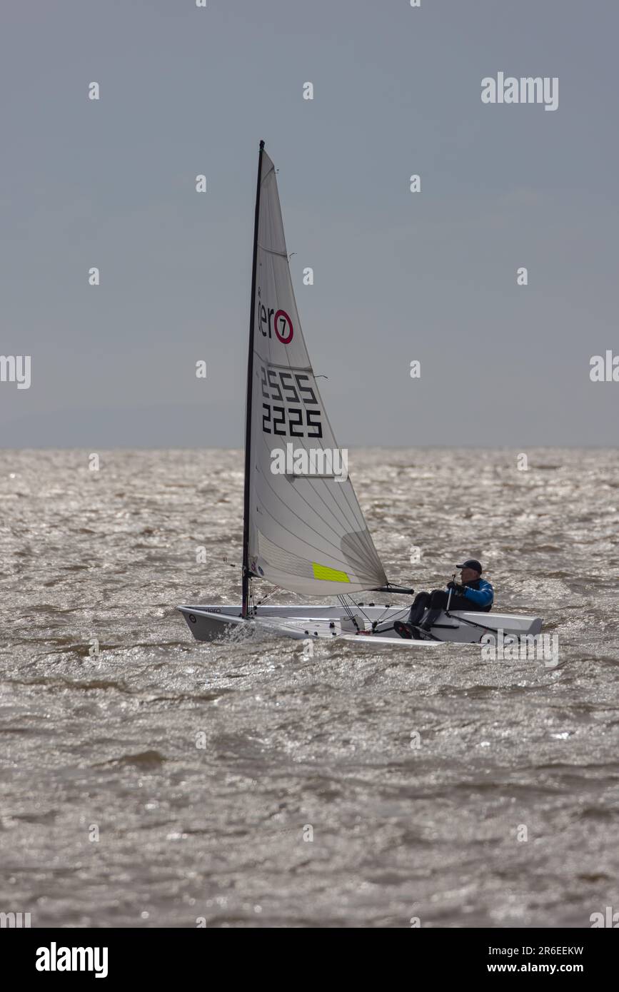 Sailing a choppy Bristol channel Stock Photo - Alamy