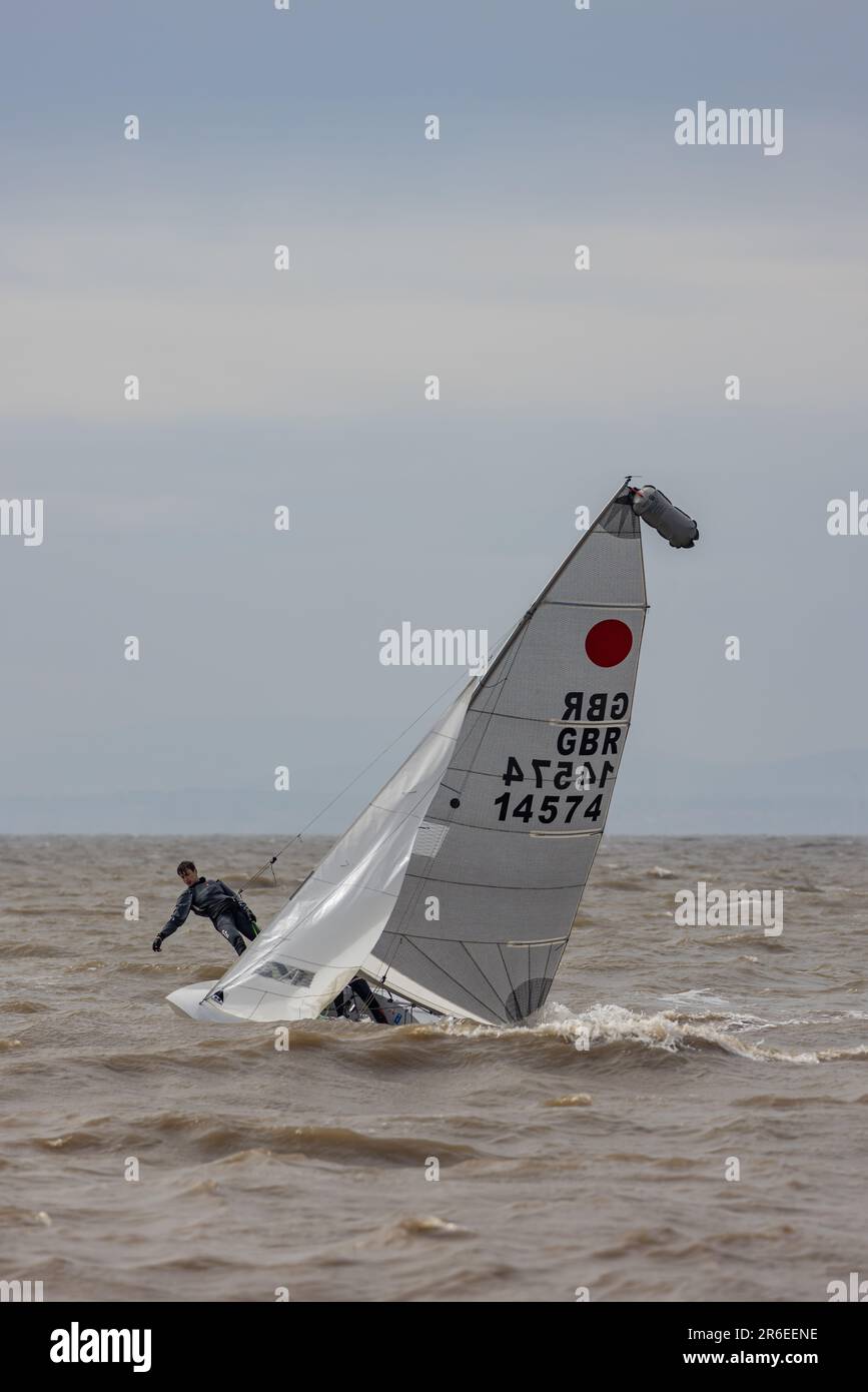 Sailing a choppy Bristol channel Stock Photo - Alamy