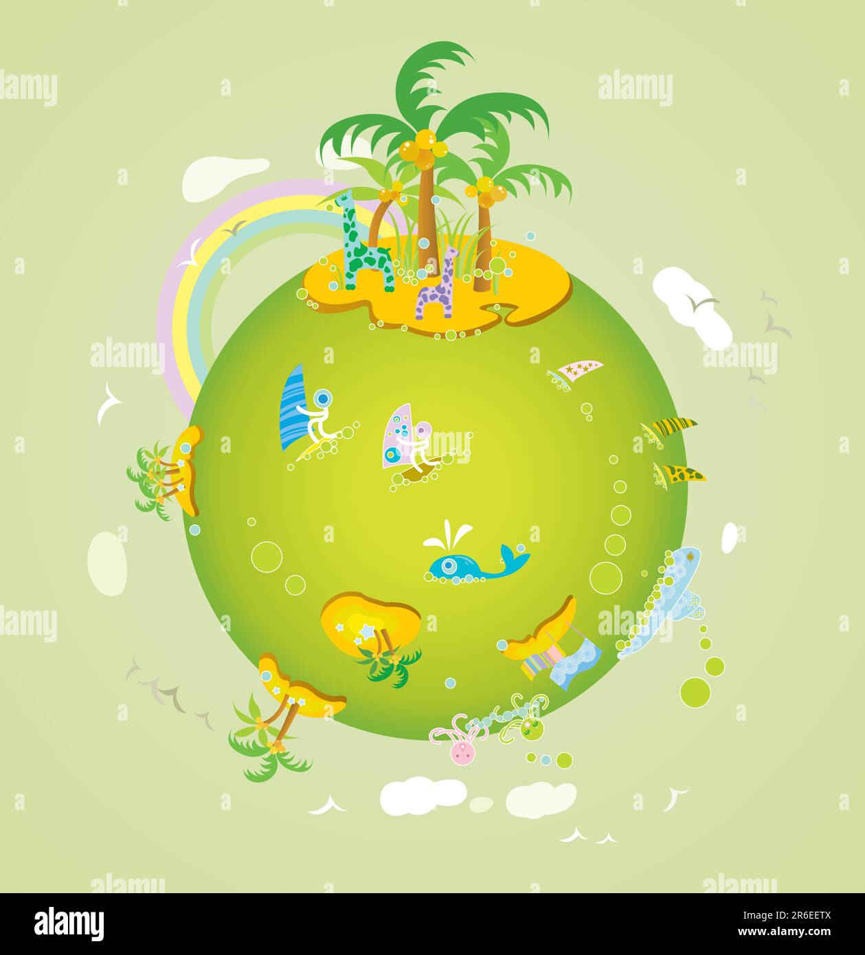 Green earth Stock Vector Images - Alamy