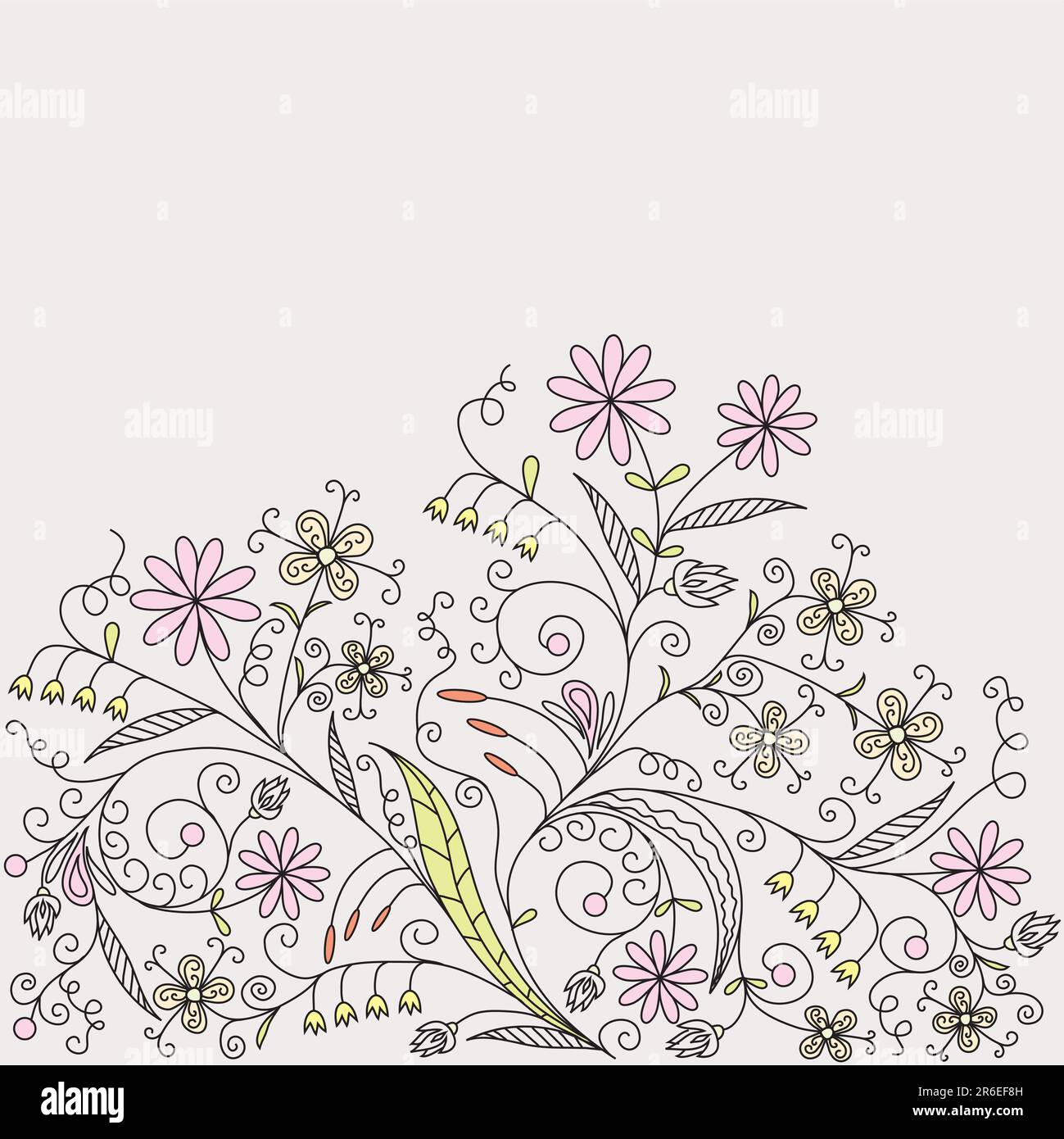 Floral abstract background, vector illustration Stock Vector Image ...