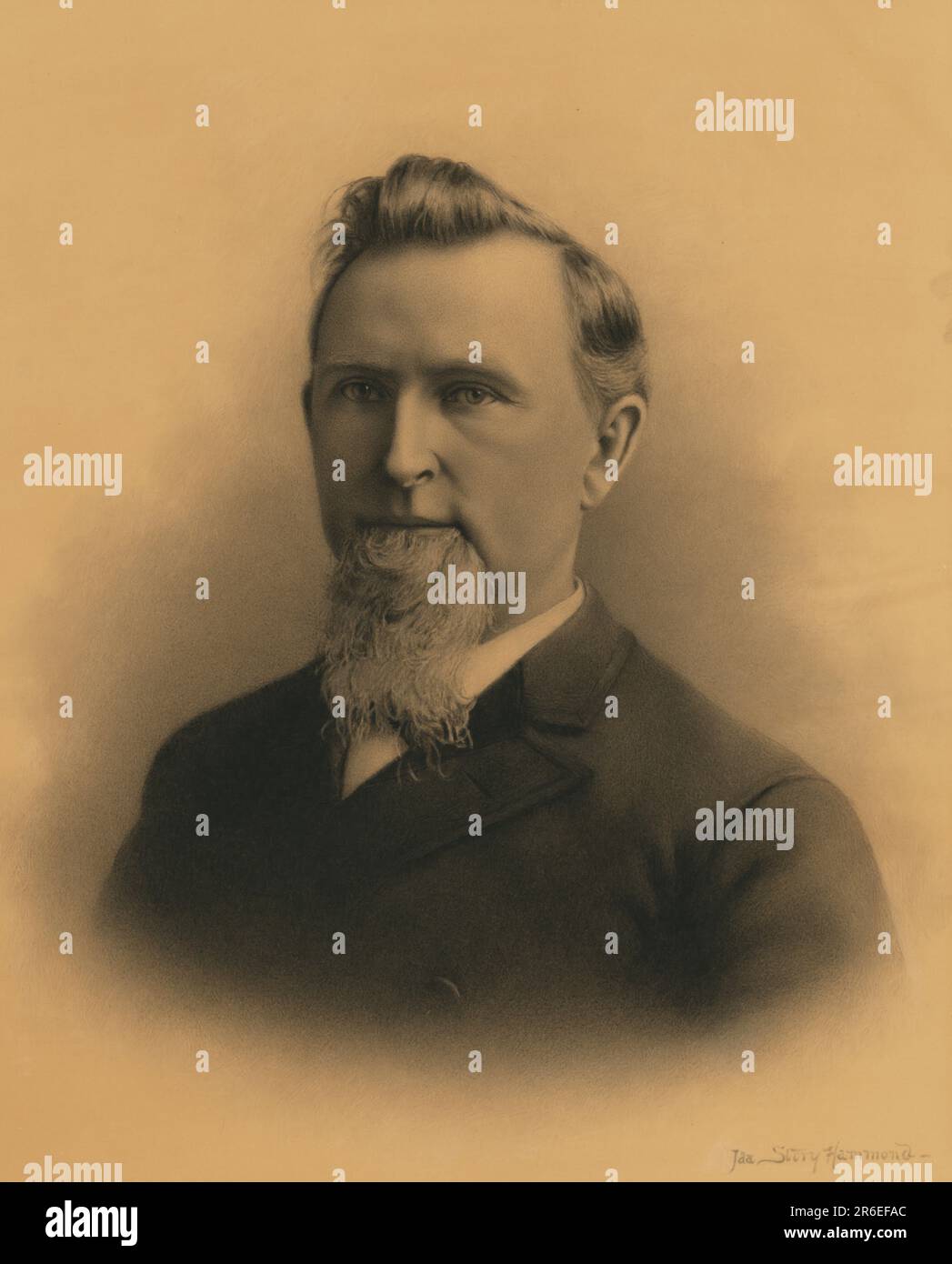 Thomas Henry Carter. Date: c. 1890. Charcoal and Chinese white over ...