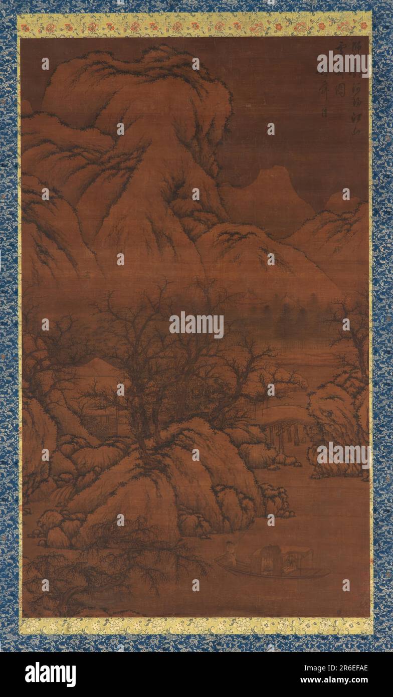 Mountains and Streams after Clearing Snow, in the style of Guo Xi ...