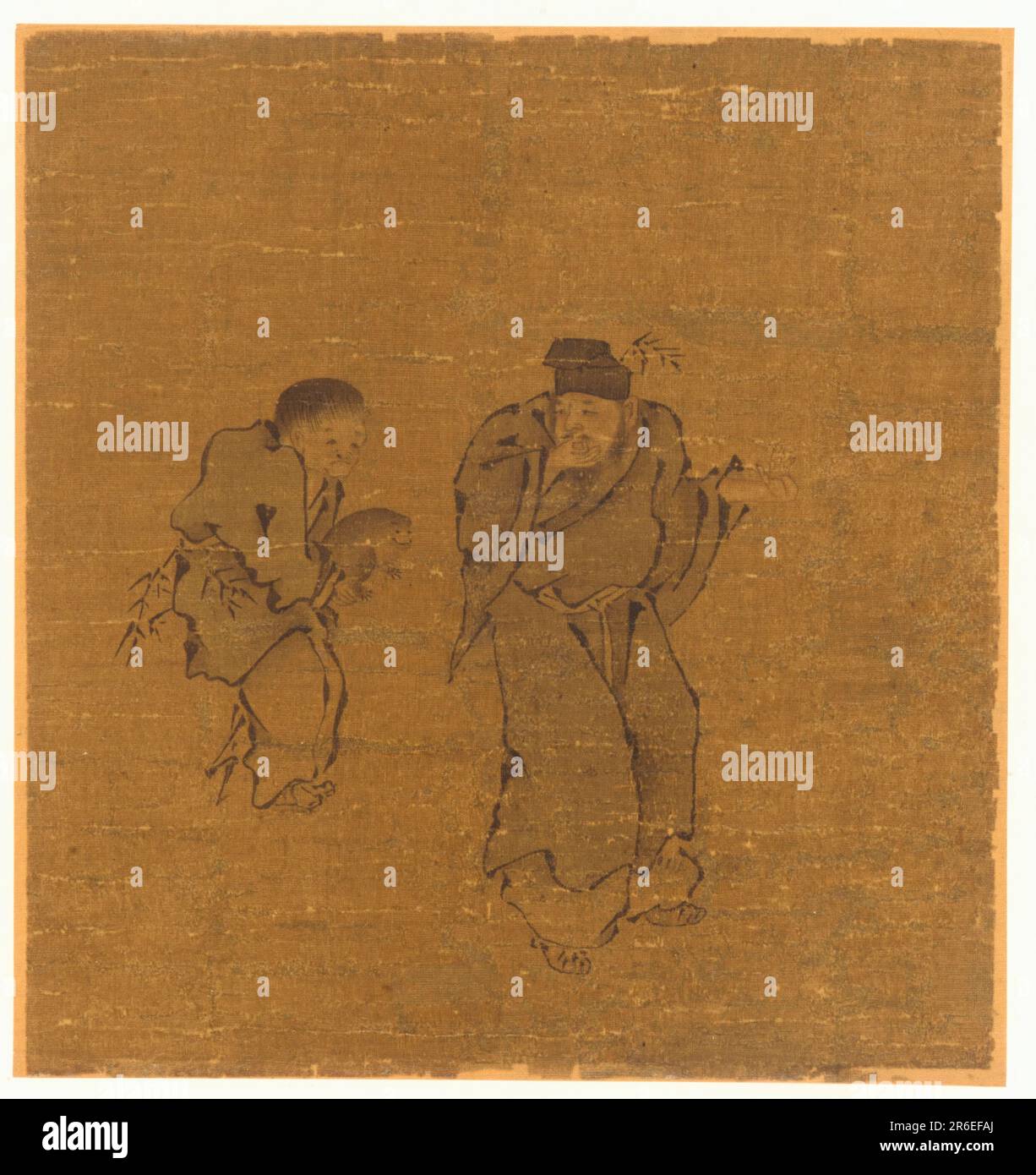 Two Male Figures With a Toad. Date: 17th century. Origin: China. Period ...