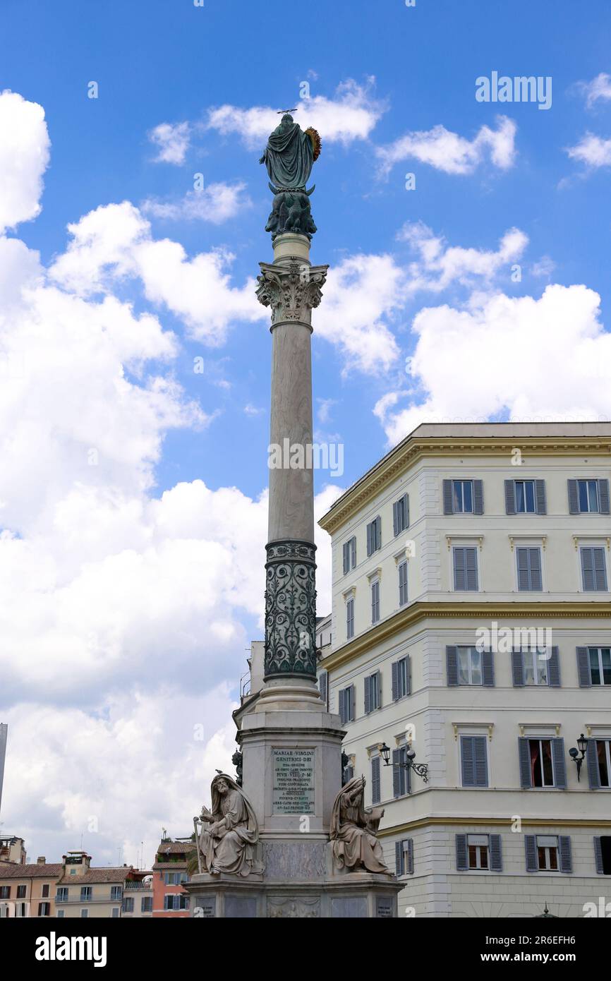 Piazza di Spagna, most famous squares in Rome, Italy Stock Photo - Alamy