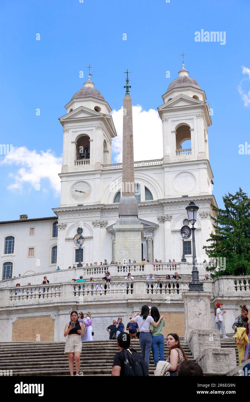 Piazza di Spagna, most famous squares in Rome, Italy Stock Photo - Alamy