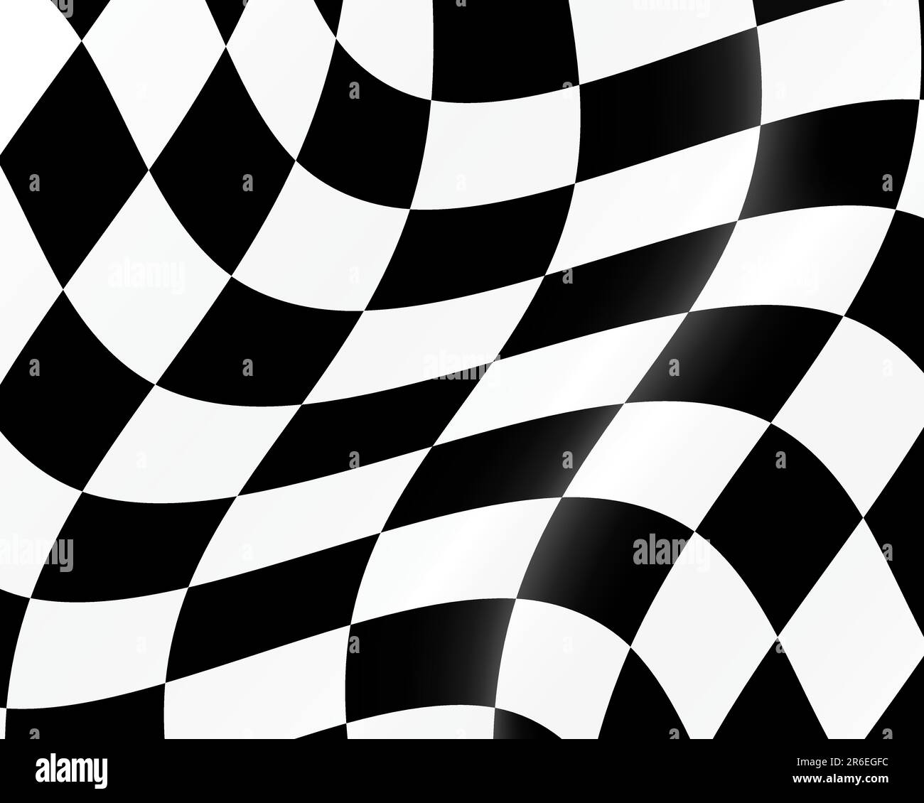 Black and white checked racing flag. Vector illustration Stock Vector ...