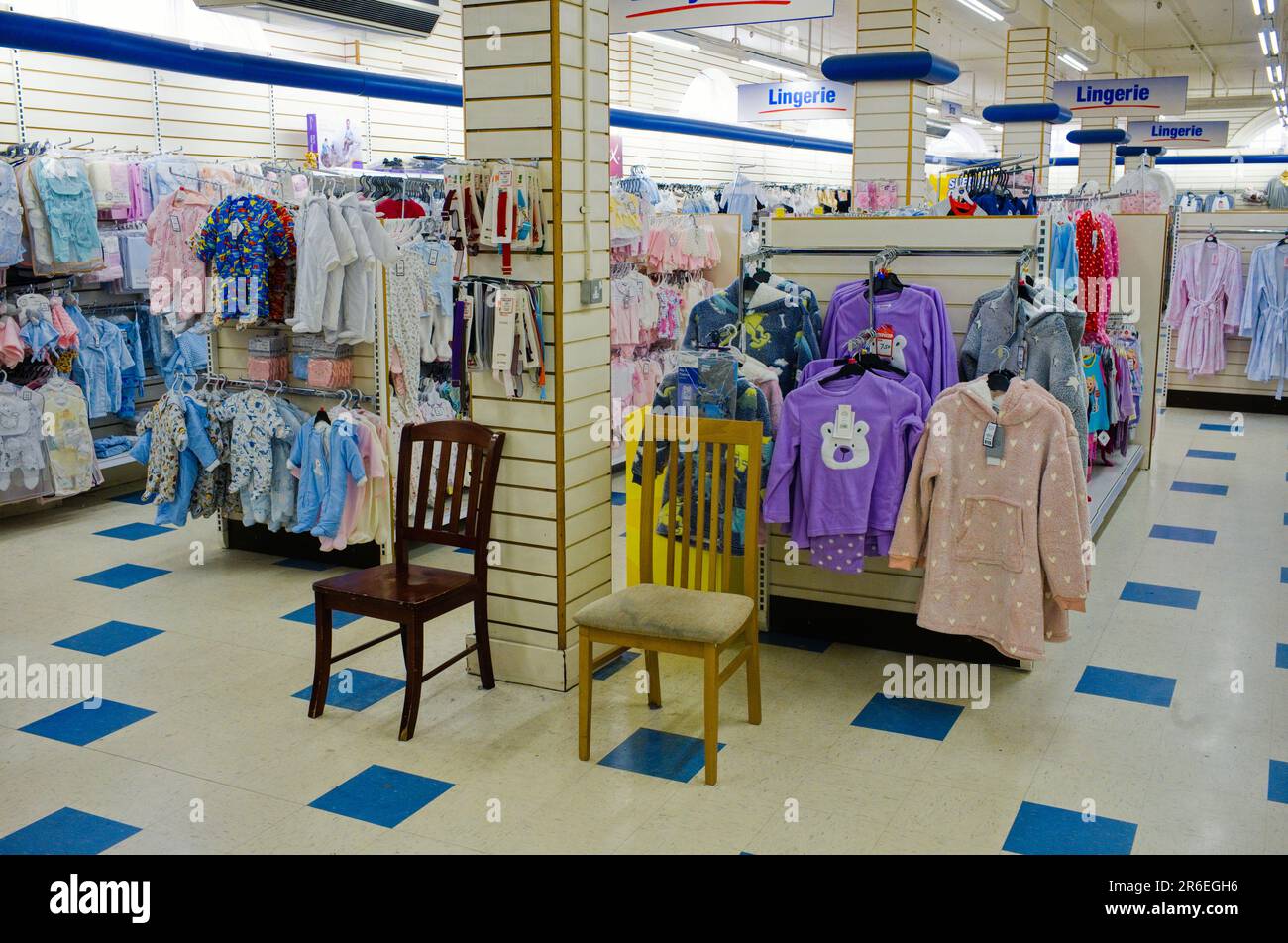 The children's clothing department in the Scarborough branch of Boyes ...