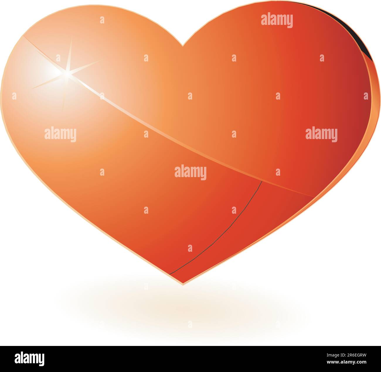 Abstract Vector Heart Great For Romantic Designs As For Valentines Day Use Of Linear And