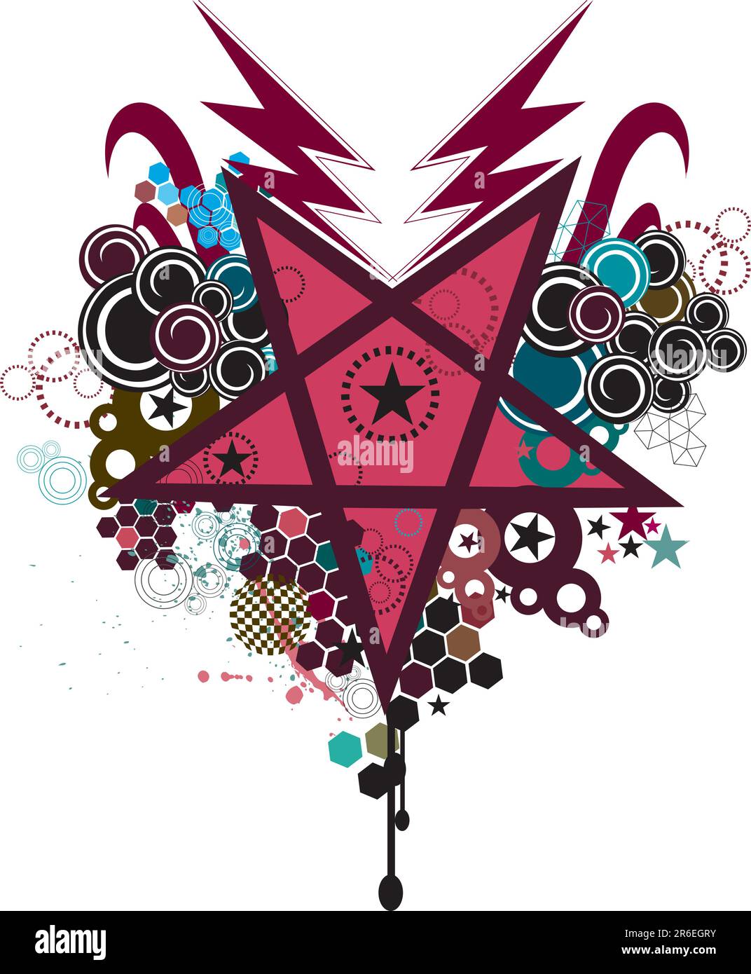 star totem pattern design Stock Vector Image & Art - Alamy