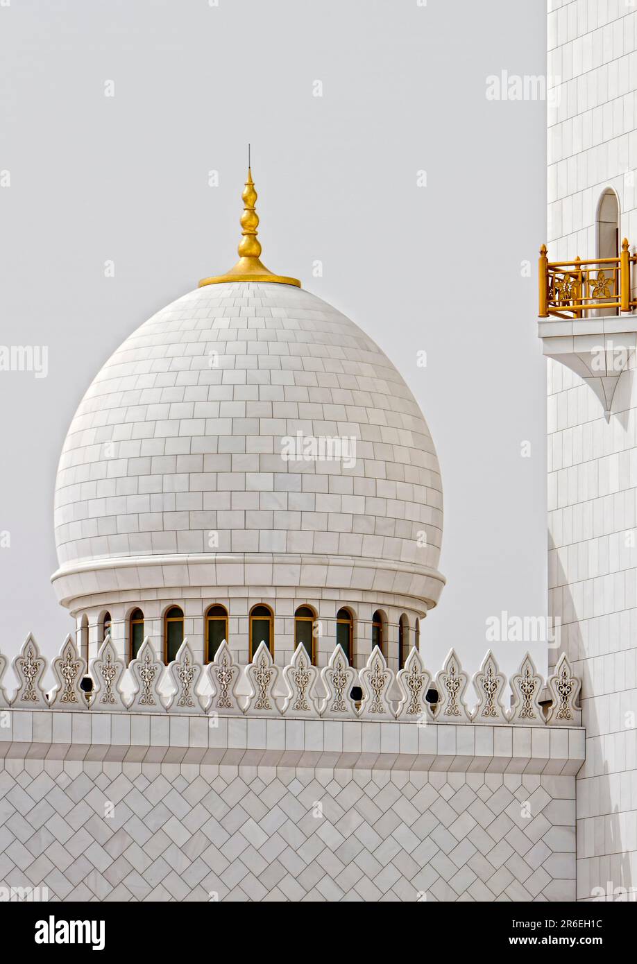 A mosque in Abu Dhabi.It is the third largest mosque in the world Stock ...