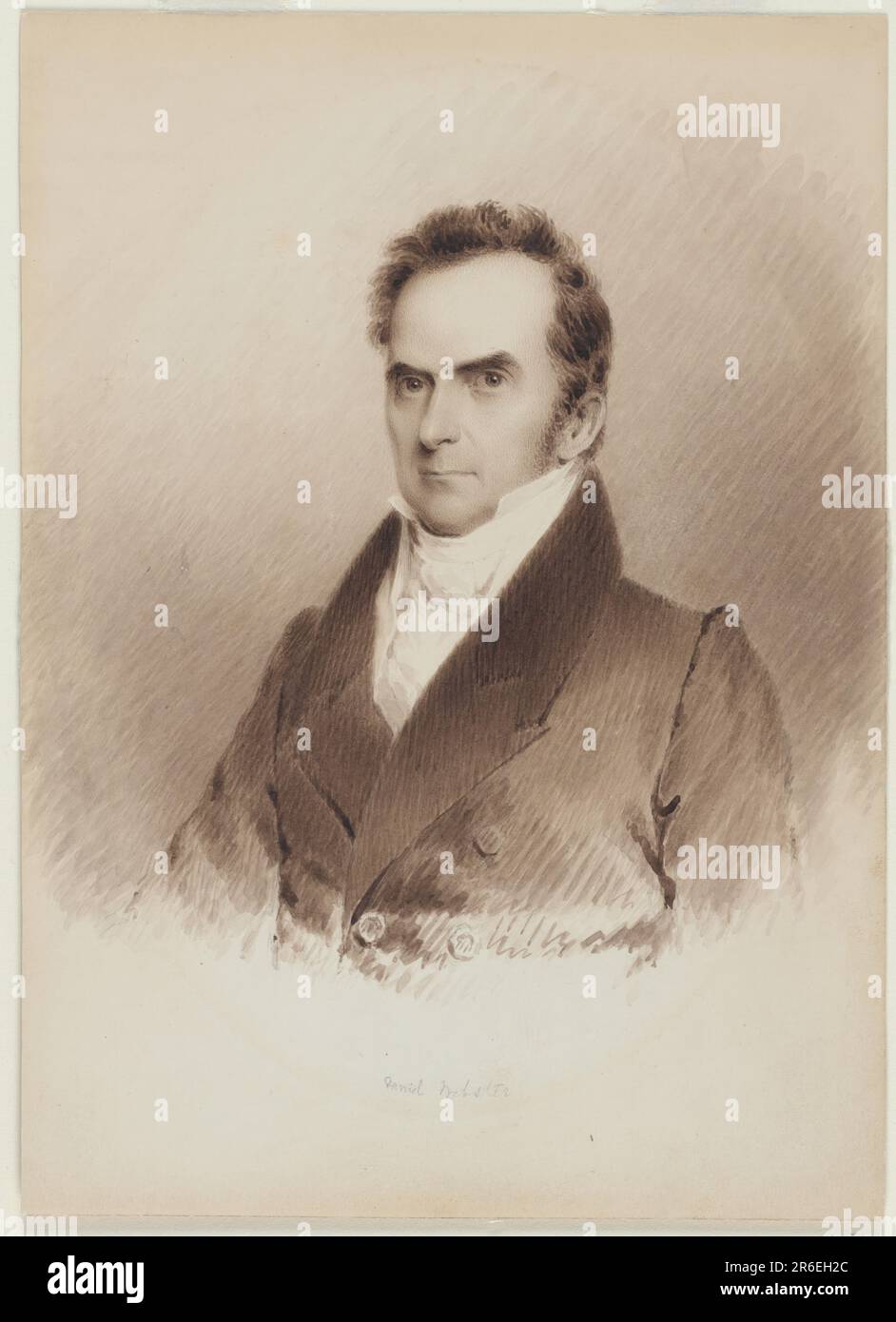 Daniel Webster. Date: 1830. Sepia ink wash on illustration board. Museum: NATIONAL PORTRAIT ...