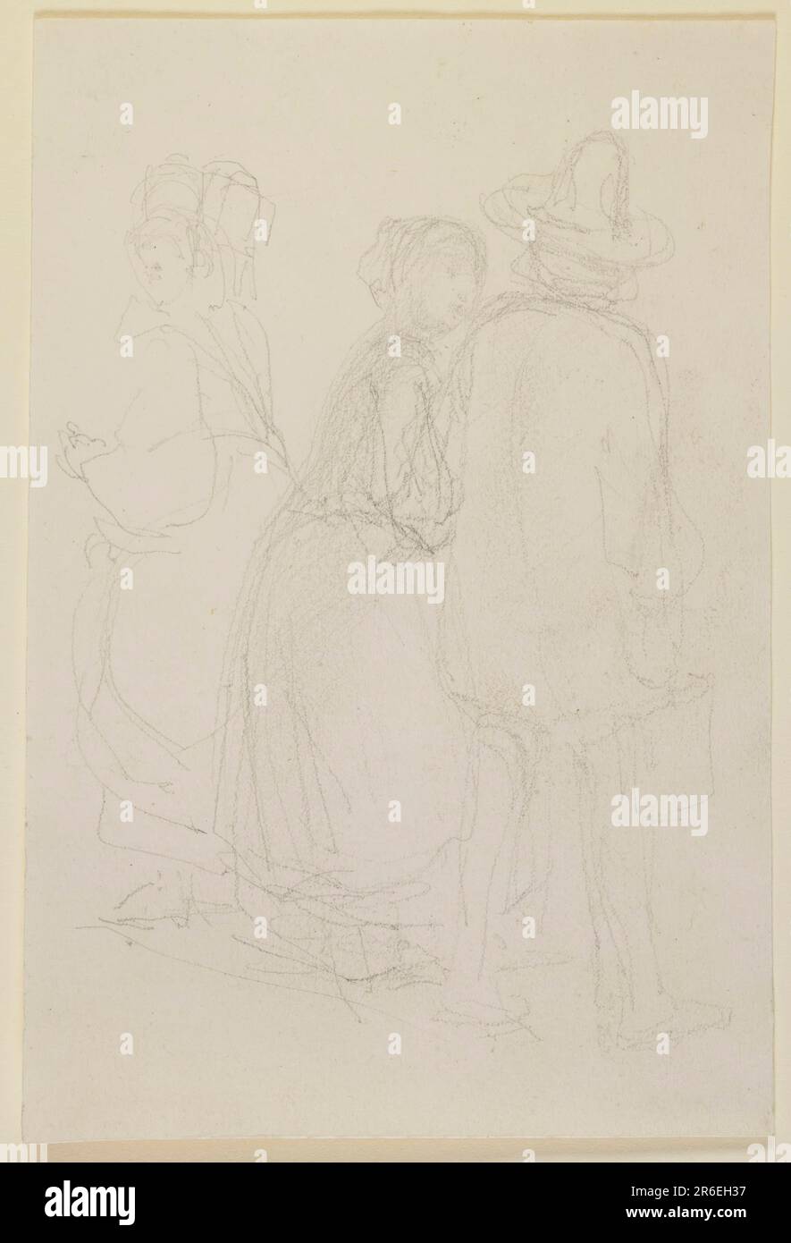 Group of three standing figures. Date: 1858. Origin: United States ...