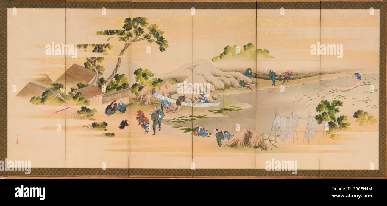 Country Scenes and Mount Fuji; one of a pair with F1902.48. Origin ...