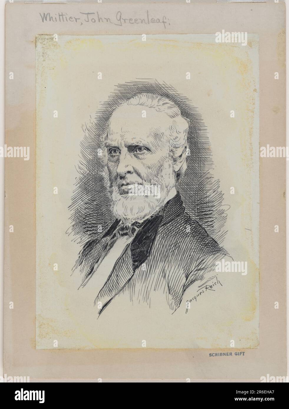 John Greenleaf Whittier. ink on paper. Date: c. 1899-1920. Museum ...