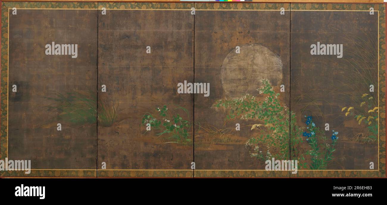 Moon Over a Moor. Date: late 17th-early 18th century. Origin: Japan ...