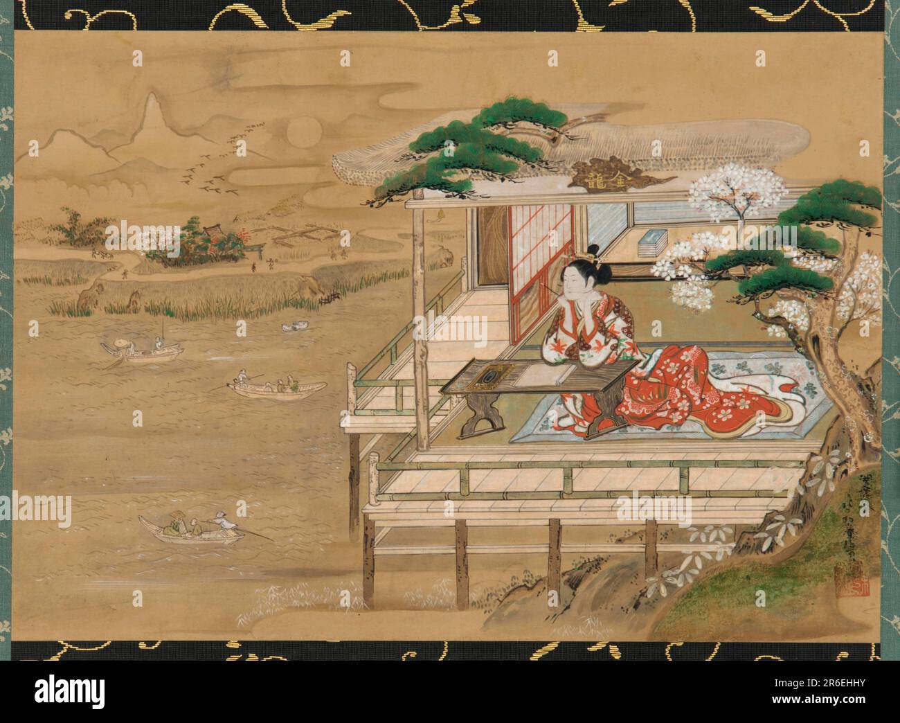 Two inscriptions, signature and seal. Date: 19th century. Origin: Japan ...