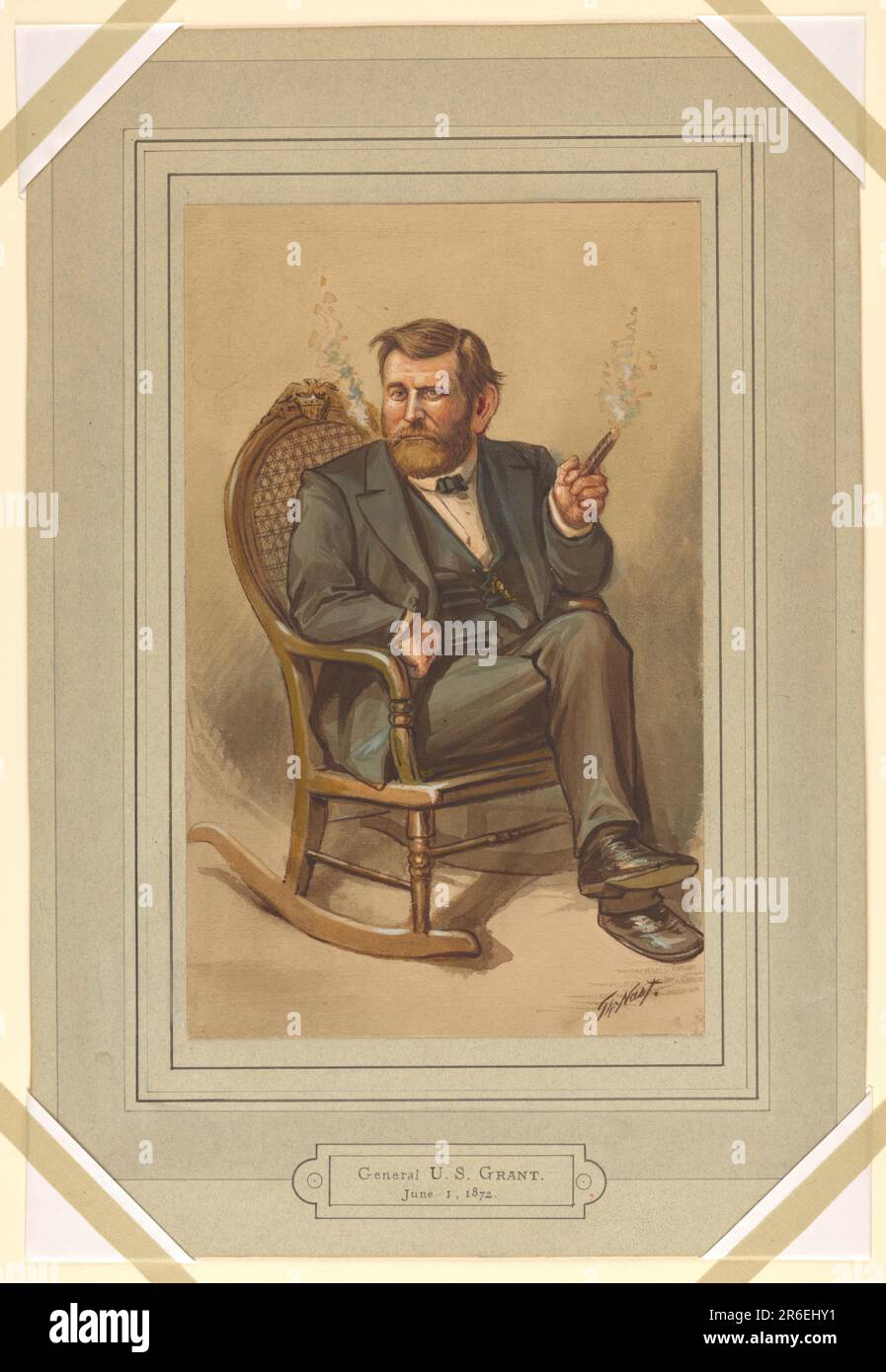 Ulysses S. Grant. Watercolor on paper. Date: 1872. Museum: NATIONAL ...