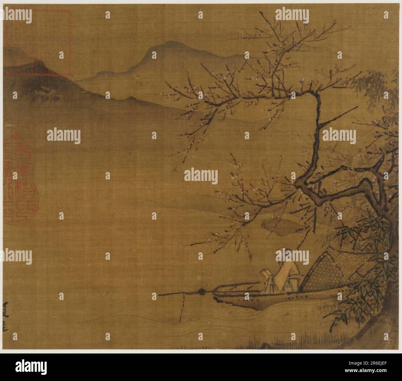 One chinese man reading under tree hi-res stock photography and images ...