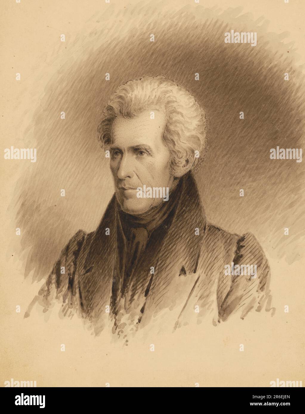 Andrew Jackson. Ink wash on paper. Date: 1829. Museum: NATIONAL ...