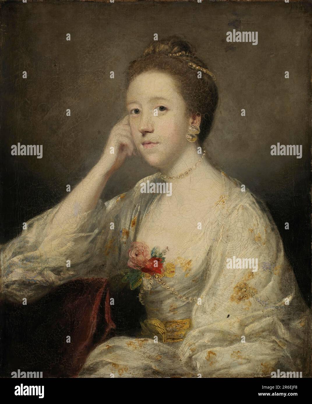 Portrait of a Lady in White. oil on canvas. Date: ca. 1762-1764. Museum ...