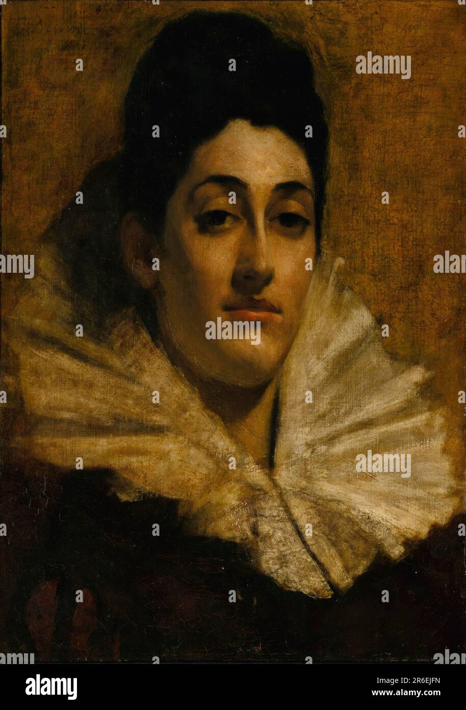 Portrait of Frances C. Houston. oil on canvas. Date: ca. 1880-1889 ...