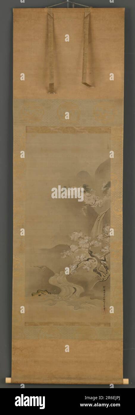 Spring Landscape. Origin: Japan. Period: Edo period. Date: 1672. Ink ...