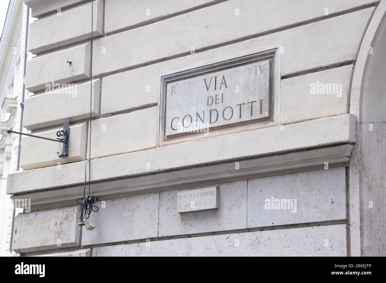 Via dei Condotti, luxury shopping windows in Rome, Italy Stock Photo ...