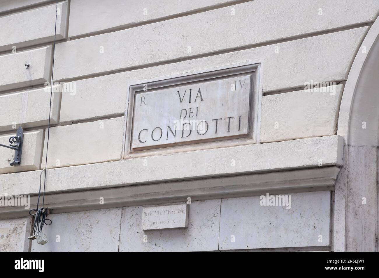 Via dei Condotti, luxury shopping windows in Rome, Italy Stock Photo ...