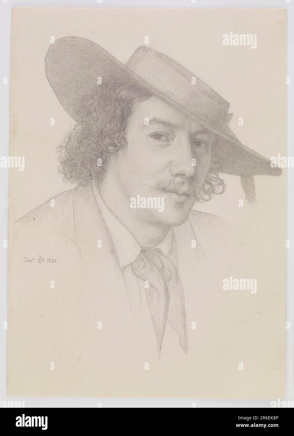 Portrait of Whistler. pencil on paper. Date: 1858. Origin: England ...