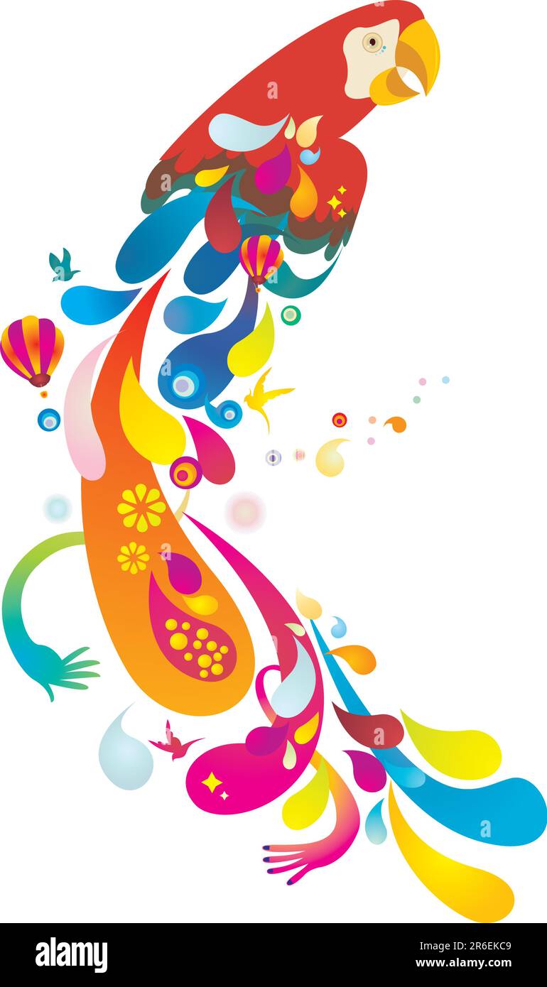 creative parrot pattern design Stock Vector Image & Art - Alamy