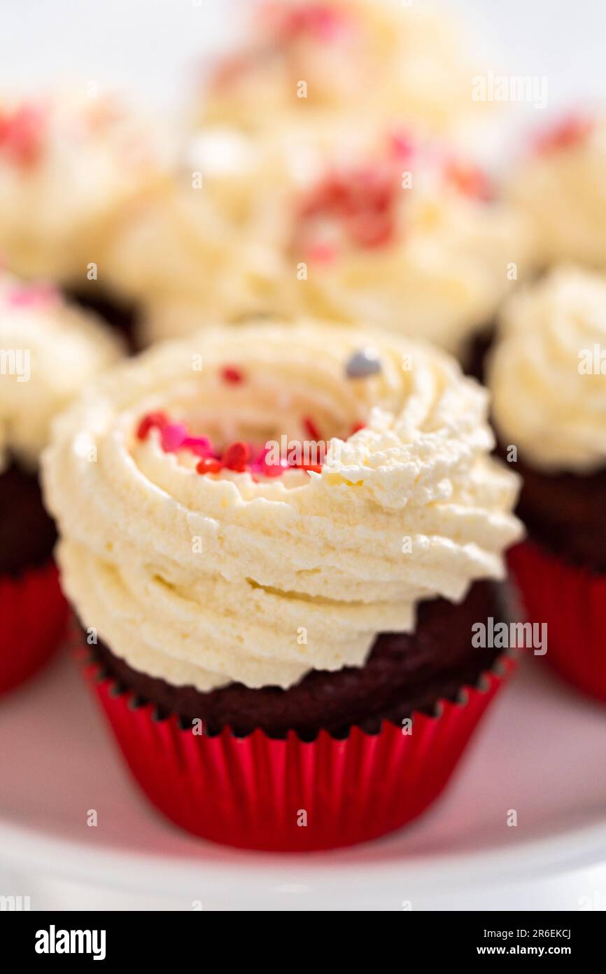 Yellow Velvet Cupcake