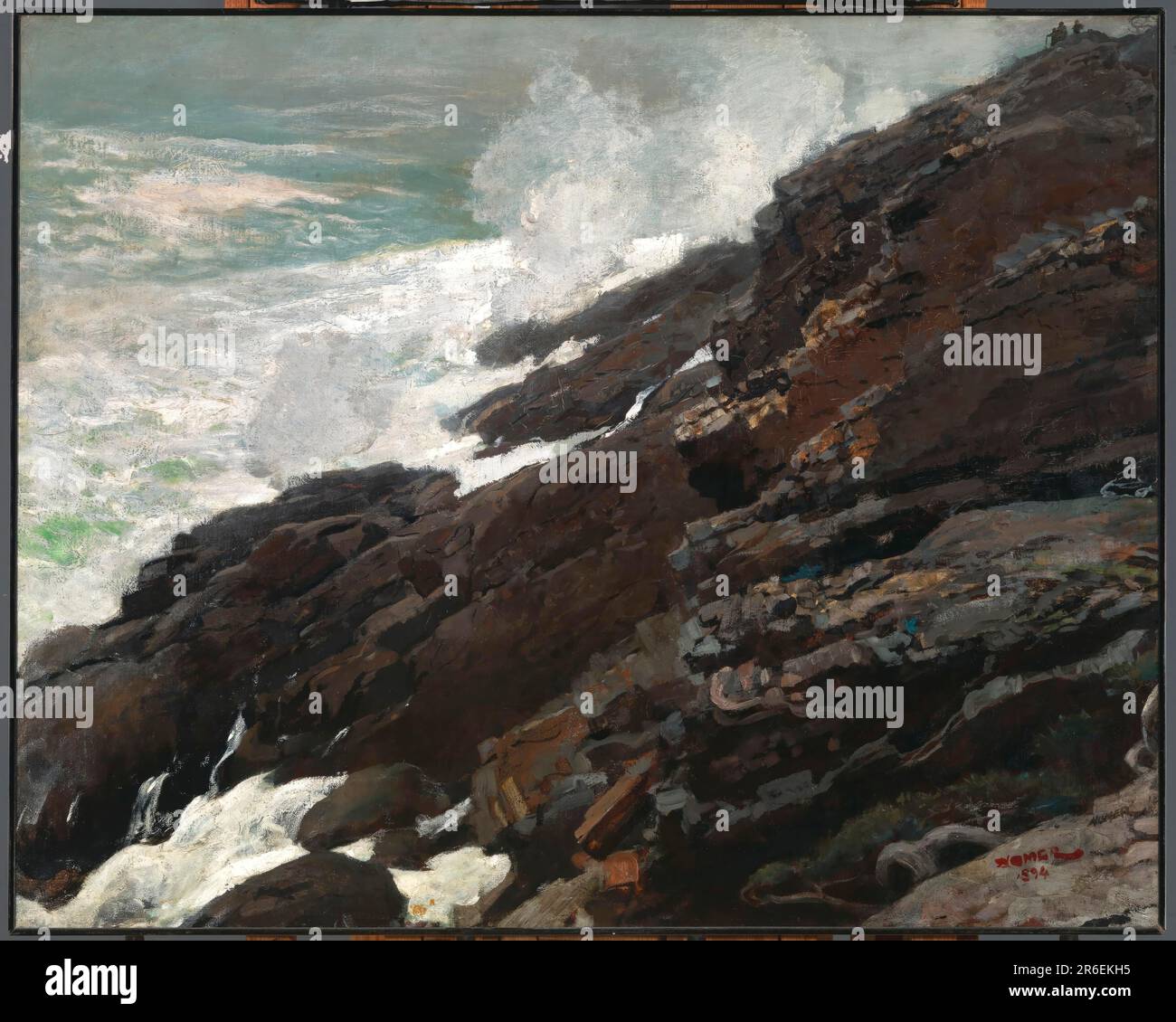 High Cliff, Coast of Maine. oil on canvas. Date: 1894. Museum ...